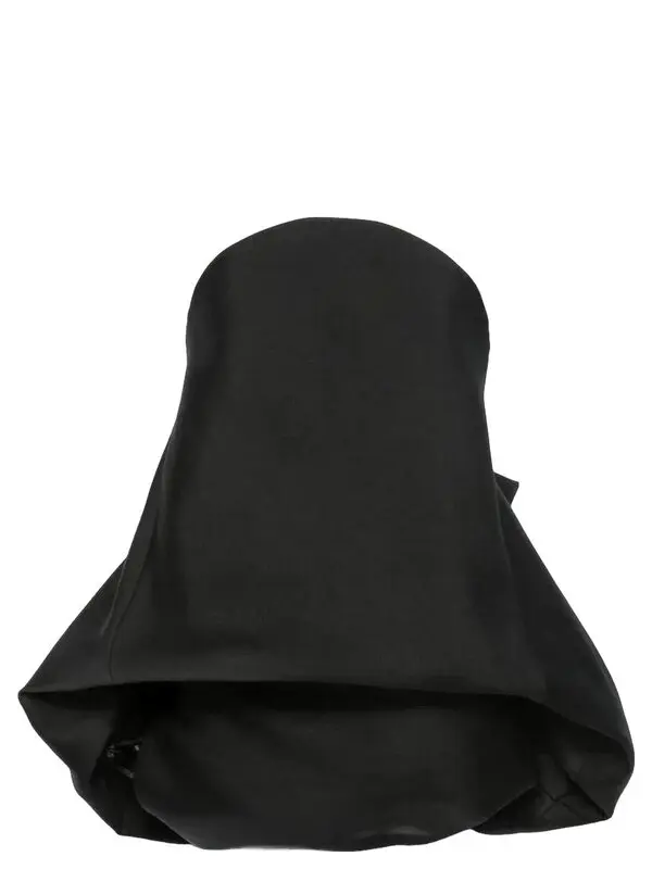 Balenciaga Mini Dress With Bow Detail - Black