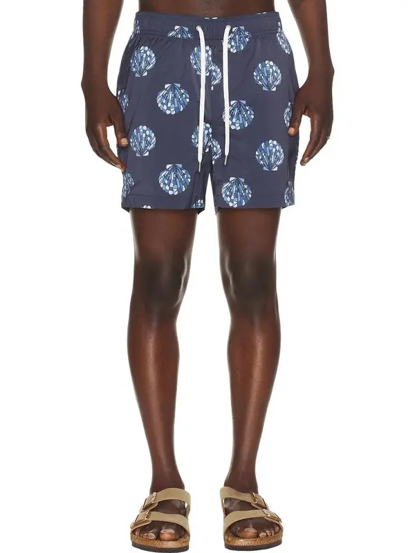 Onia Charles 4 Swim Trunk - Navy Multi