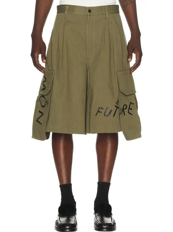 Comme Des Garçons Cargo Pocket Shorts - Khaki