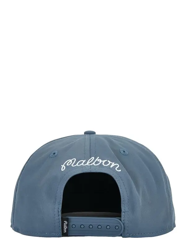 MALBON M Snapback In Slate - Aegean Blue