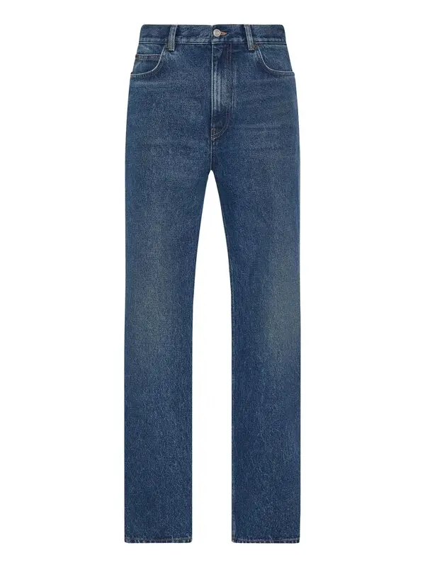 THE ROW Vanya Wide Leg Jeans - Medium Indigo