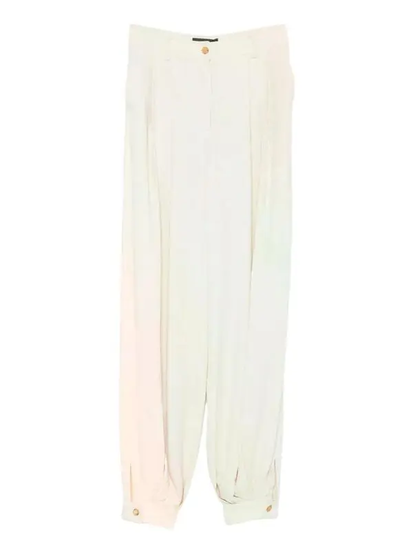 Etro Pleated Cuffed Trousers - Neutrals