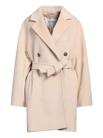 Max Mara Virgin Wool And Cashmere Belted Coat - Beige