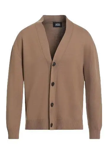 Alpha Studio Merino Wool Cardigan - Beige