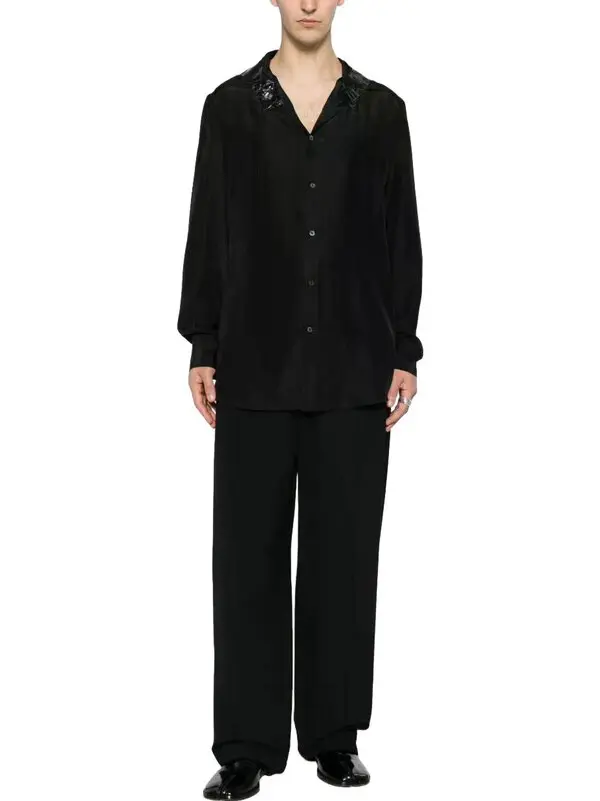 MAISON MARGIELA Tape-detail Shirt - Black