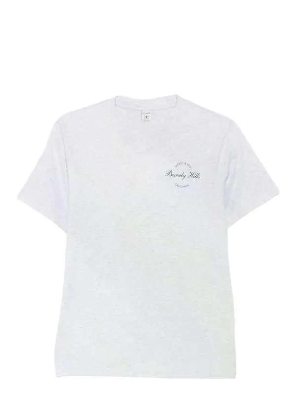 SPORTY & RICH Logo Print T-shirt - Grey