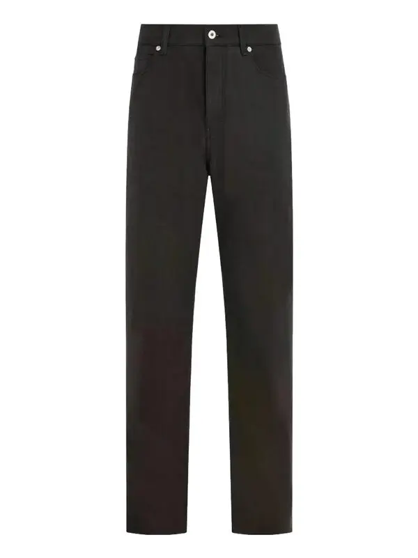 FERRAGAMO Organic Cotton Five Pocket Trousers - Blue