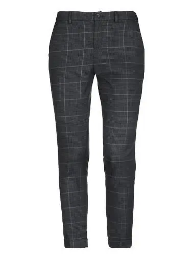 Liu Jo Glen Plaid Cropped Stretch Pants - Grey