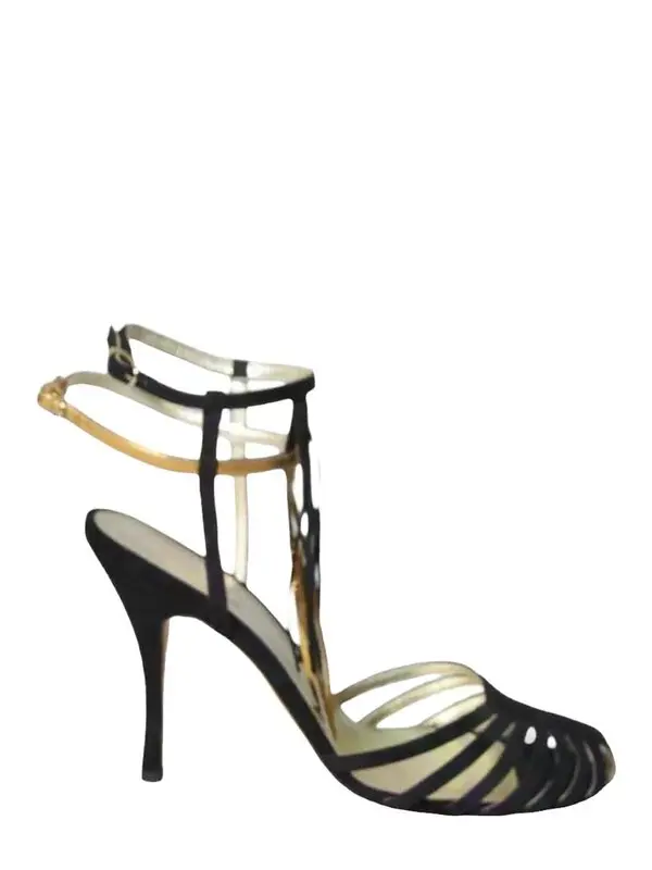 CABECEO Mina Braided Heeled Sandals - Black