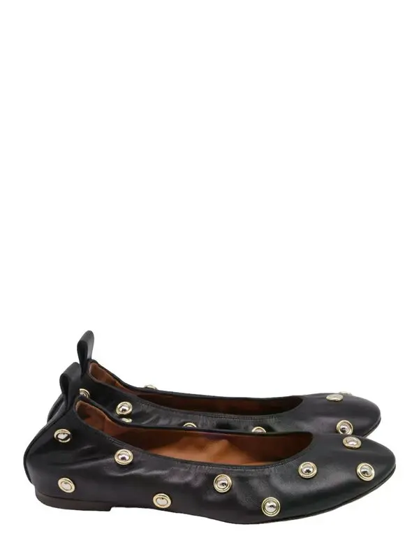 LANVIN Studded Ballet Flats - Black