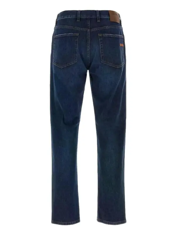 Zegna Faded Effect Five-pocket Jeans - Blue