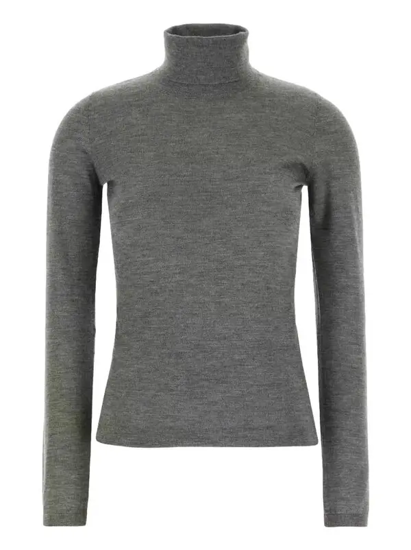 Brunello Cucinelli Roll-neck Long-sleeve Knit - Grey
