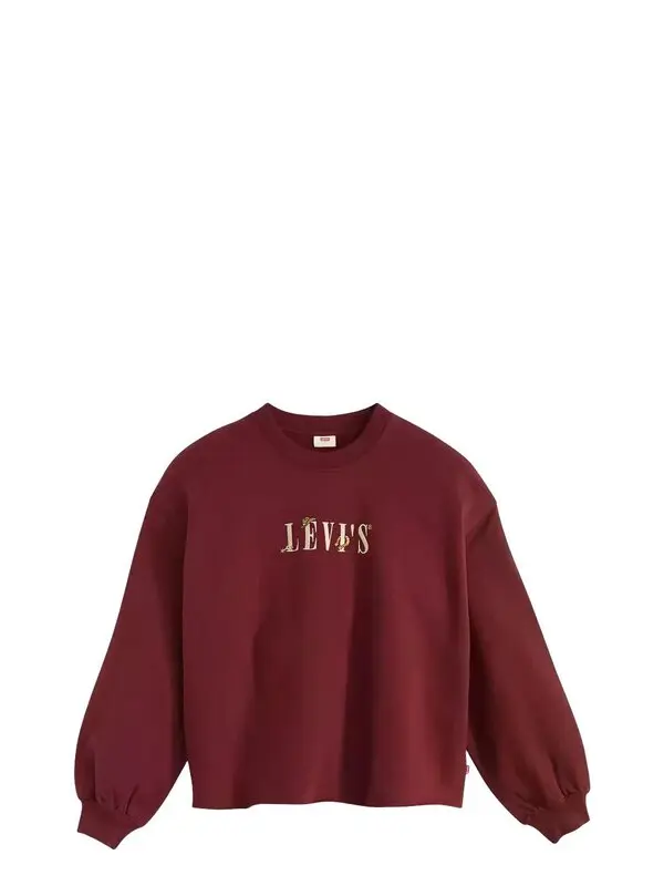 LEVI'S Embroidered Logo Sweatshirt - Red