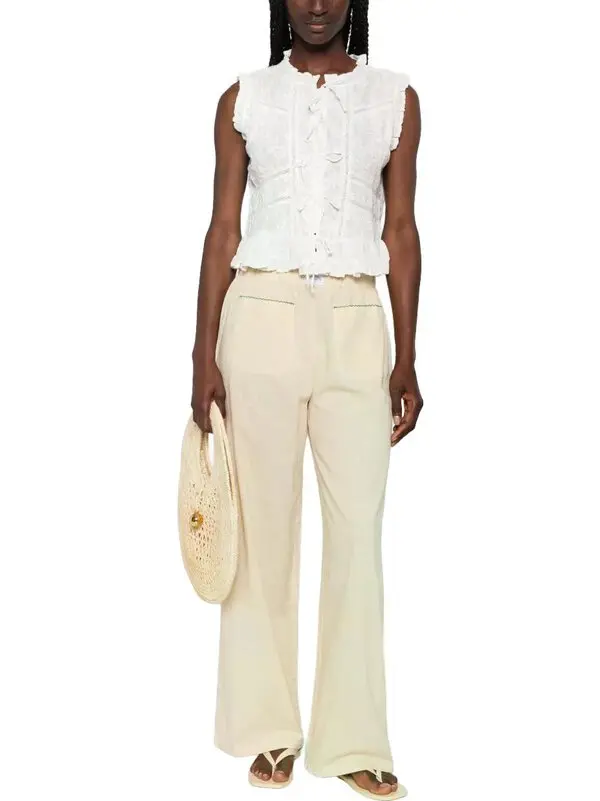 Maison Labiche Patch-pocket Trousers - Neutrals