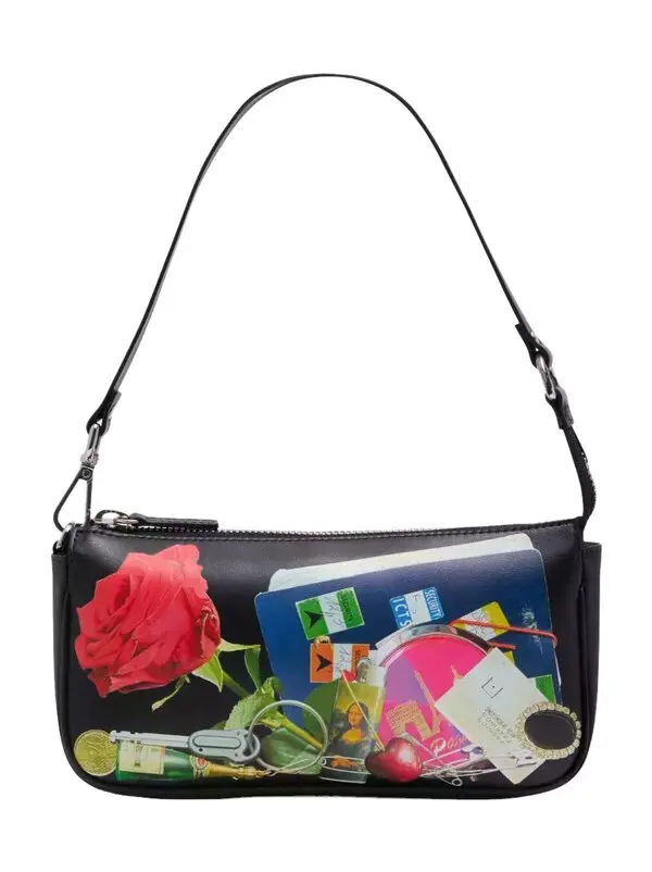 Vaquera Graphic Print Tote Bag - Black