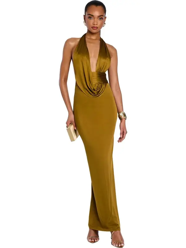 Retrofete Payton Gown - Ochre