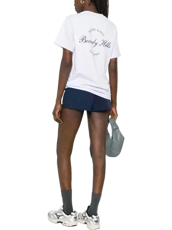 SPORTY & RICH Logo Print T-shirt - Grey