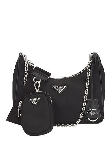 Prada Re-edition 2005 Re-nylon Shoulder Bag - Black
