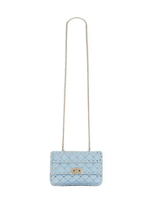 Valentino Garavani Rockstud Spike Shoulder Bag - Cloudy Blue