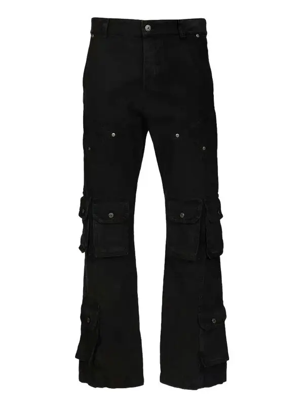 Off-White Logo-embroidered Cargo Pants - Black