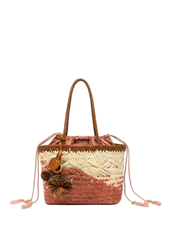 GIANNI CHIARINI Woven Design Drawstring Tote Bag - Neutrals
