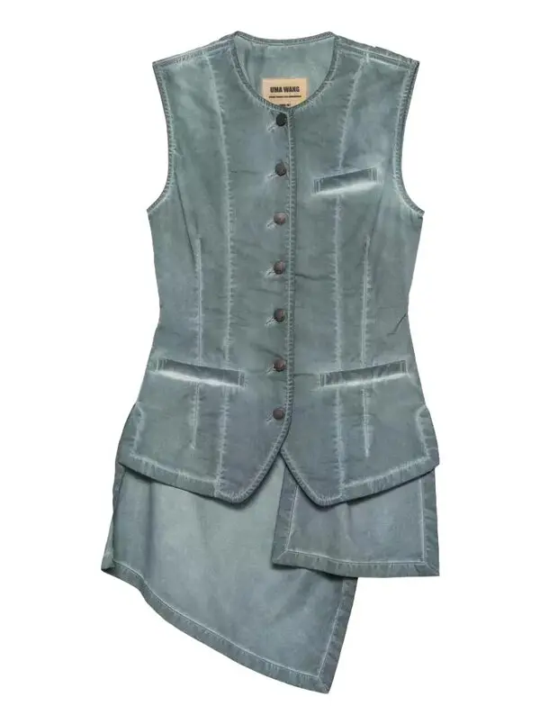 UMA WANG Kirai Waistcoat - Blue