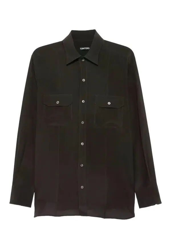 TOM FORD Chest-pocket Shirt - Brown