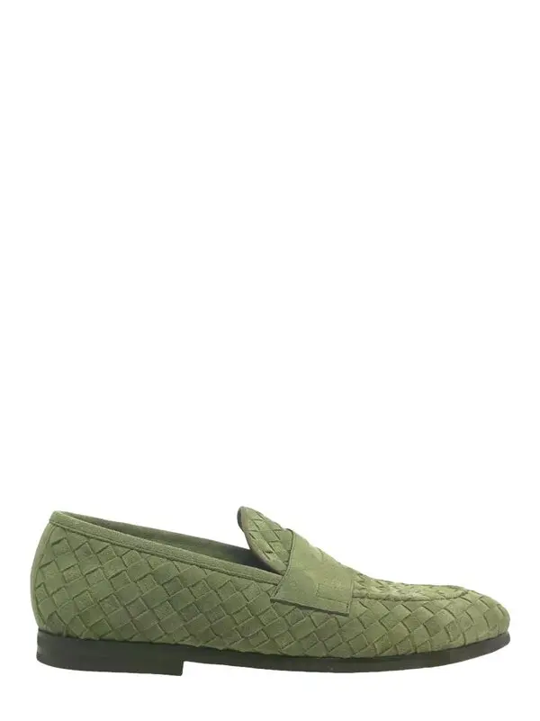 BARRETT Woven Penny Loafers - Green
