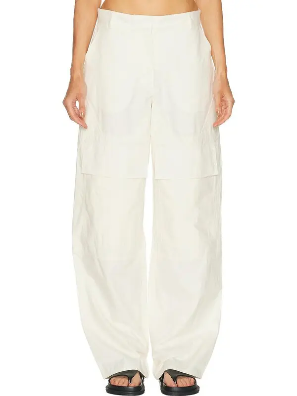 Stella McCartney Cargo Trousers Ivory - Vanilla