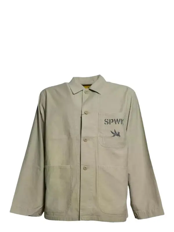 SPIEWAK Khaki Logo Print Jacket - Neutrals