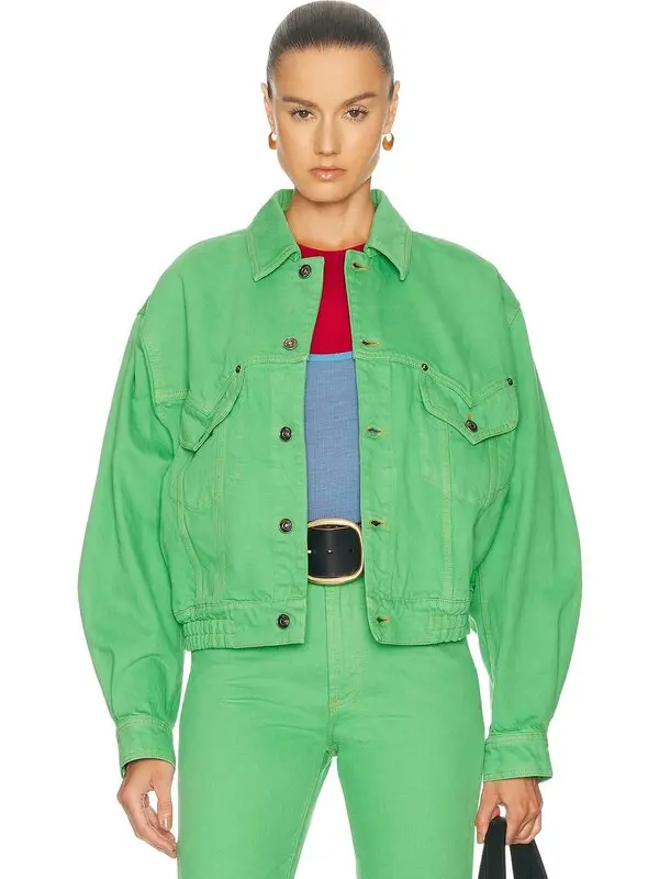 Versace Denim Jacket - Pale Green