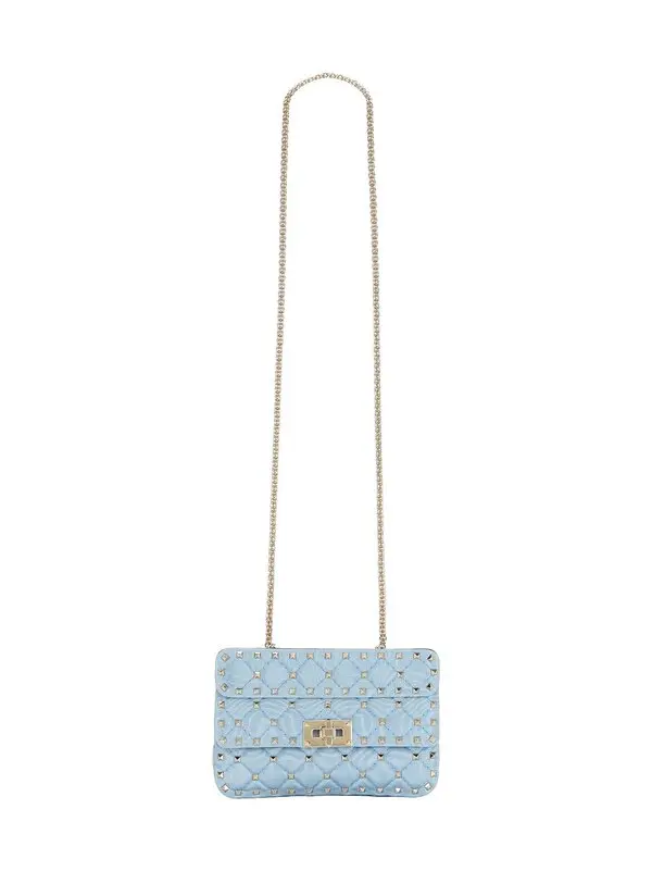 Valentino Garavani Rockstud Spike Shoulder Bag - Cloudy Blue