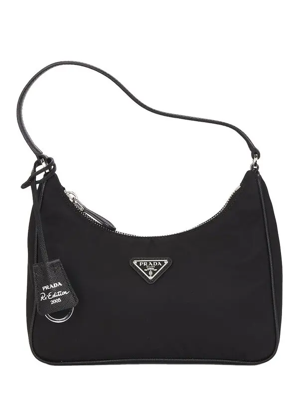 Prada Re-nylon Shoulder Bag - Black