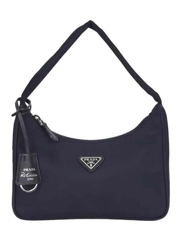 Prada Mini Re-edition 2000 Re-nylon Shoulder Bag - Black