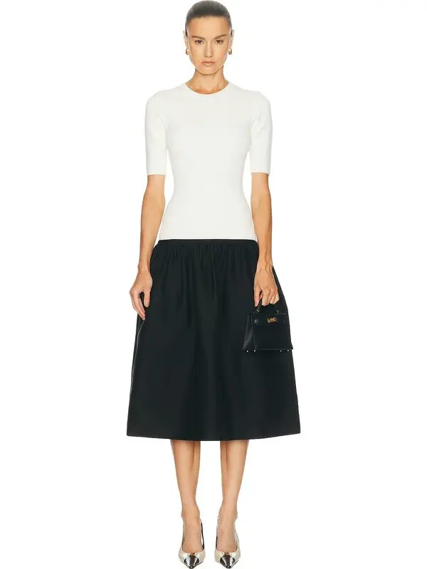 TOTEME Twinflower Tee Dress - Ecru