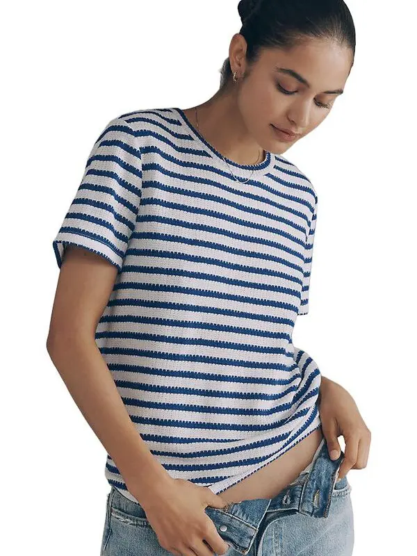 Sanctuary Striped T-shirt Top - Blue Stripe