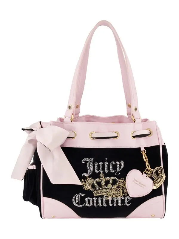 Juicy Couture Royal Bloom Daydreamer Tote Bag - Liquorice/dusty Blush