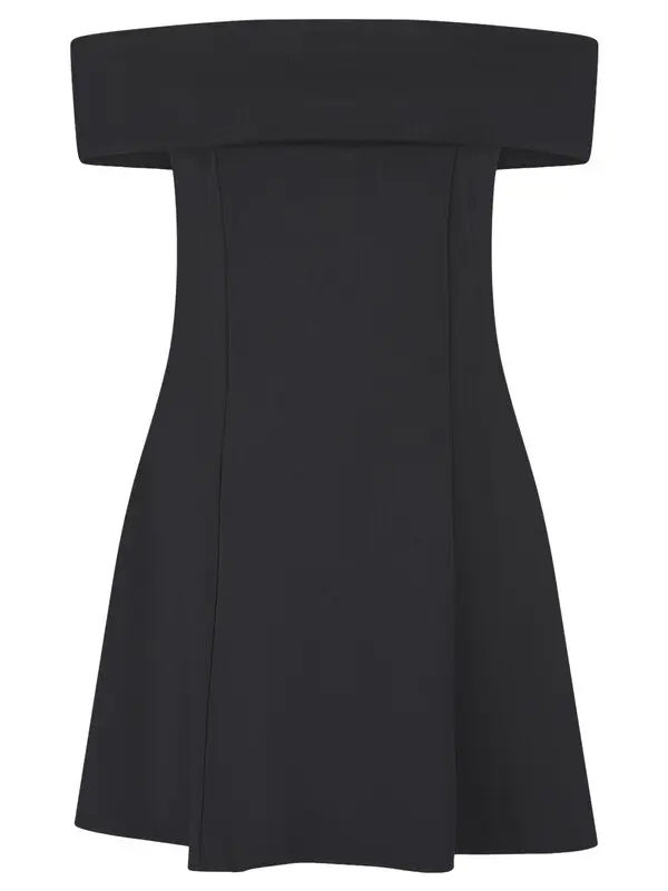 CELESTINE & MAE Solaris Bardot Mini Dress - Black