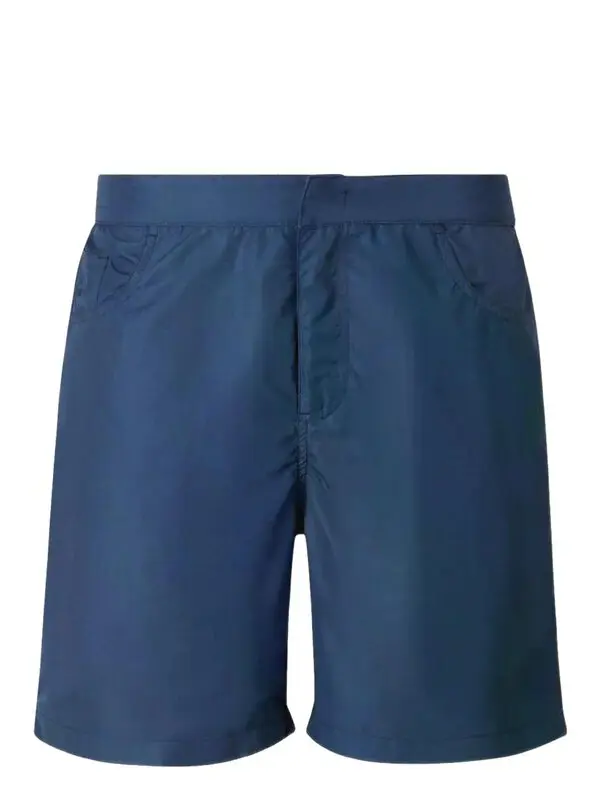 RICHARD J. BROWN Embroidered Logo Swim Shorts - Blue