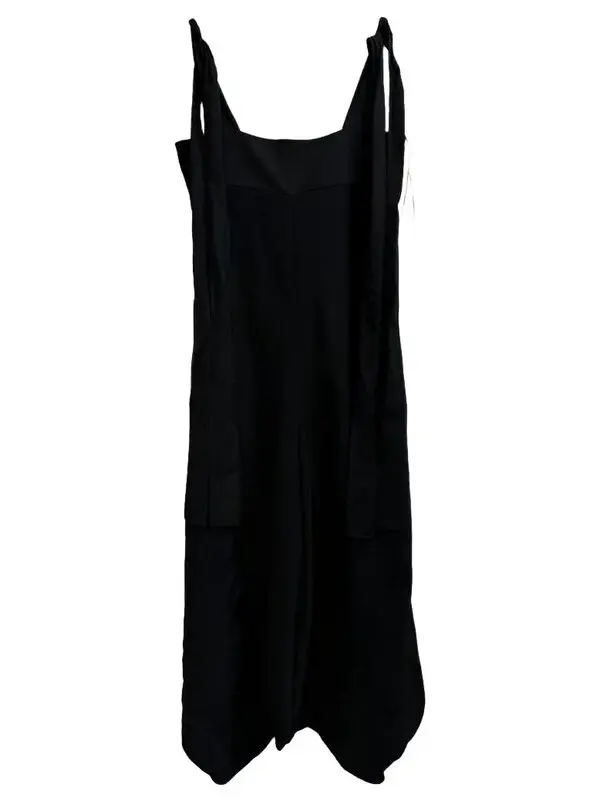 Chloé Square-neck Midi Dress - Black