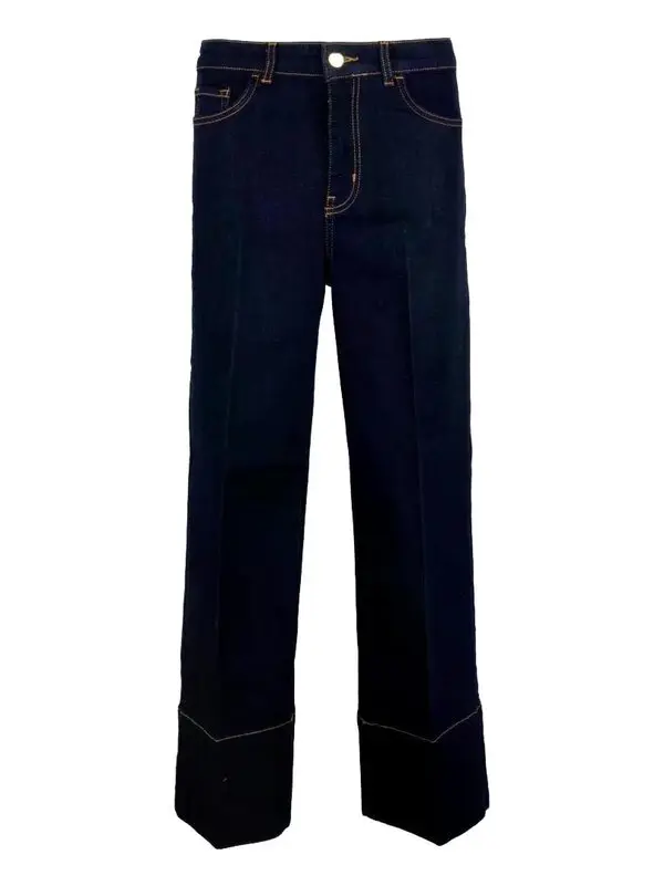 Marella Turn-up Cuff Jeans - Blue