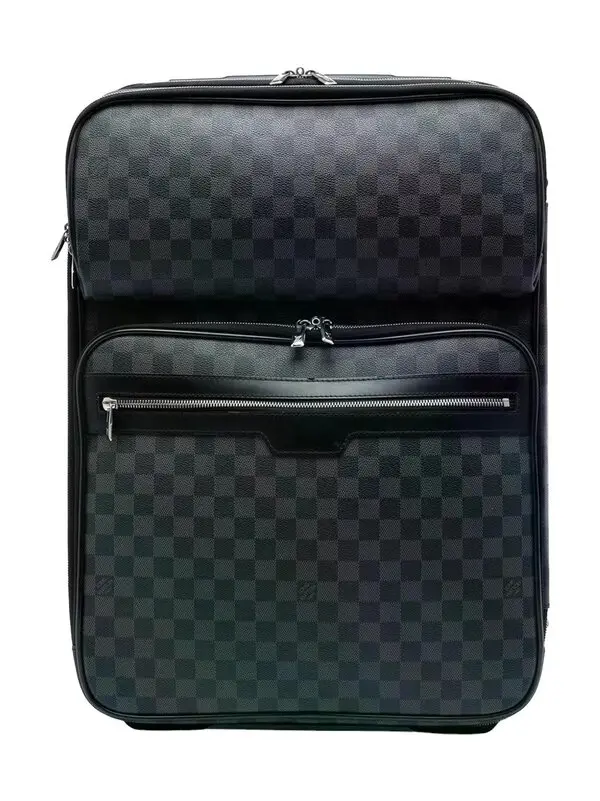 LOUIS VUITTON Damier Graphite Pegase Business Luggage 55 Travel Bag - Black