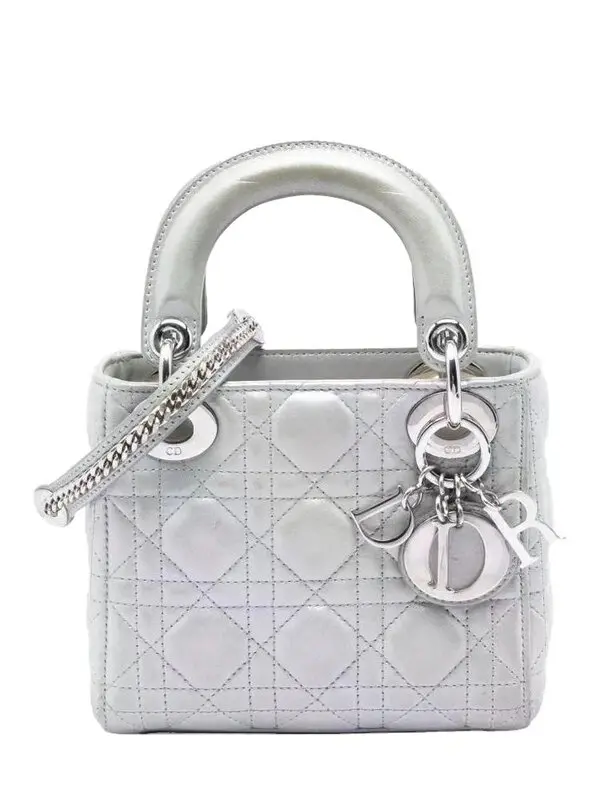 Dior Lady Mini Satchel - Silver