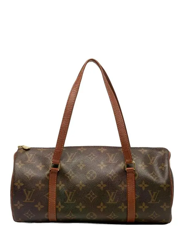 LOUIS VUITTON Monogram Papillon 30 Handbag - Brown