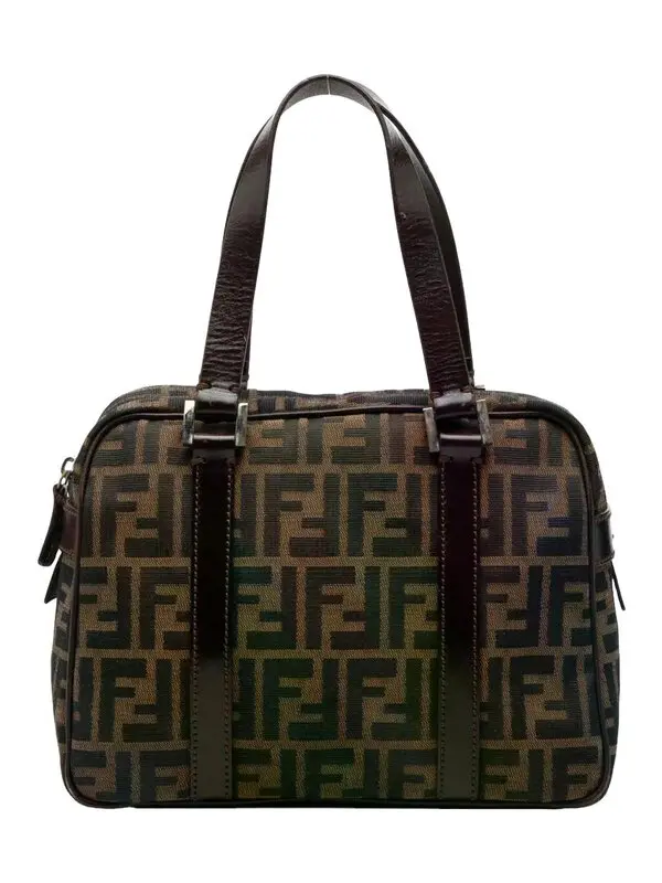 Fendi Zucca Canvas Handbag - Brown