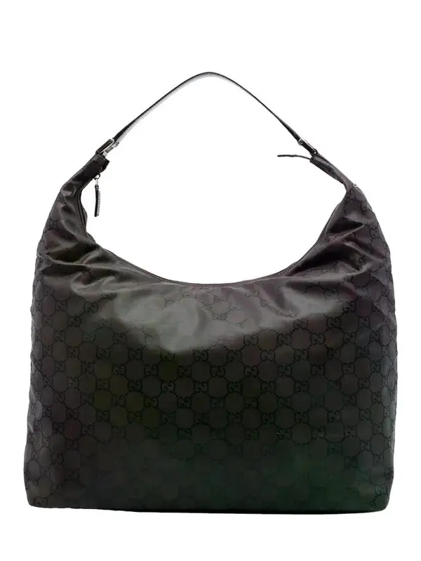 Gucci Gg Nylon Shoulder Bag - Brown