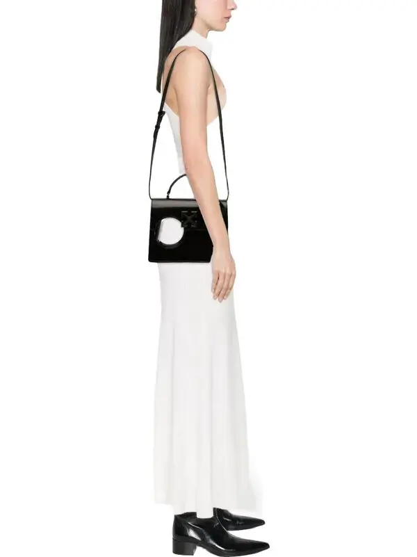 Off-White Leather Meteor Jitney 2.8 Satchel - Black