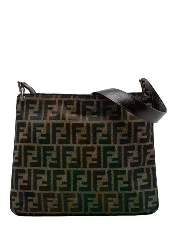 Fendi Zucca Canvas Shoulder Bag - Brown