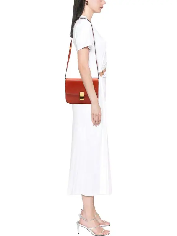 Celine Medium Calfskin Classic Box Crossbody Bag - Red