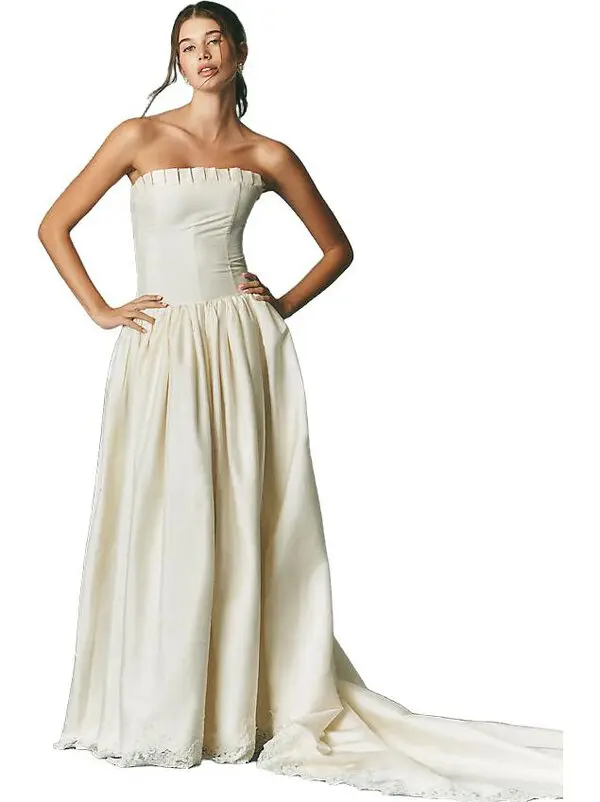 DAUGHTERS OF SIMONE Davey Silk Gown - Ivory